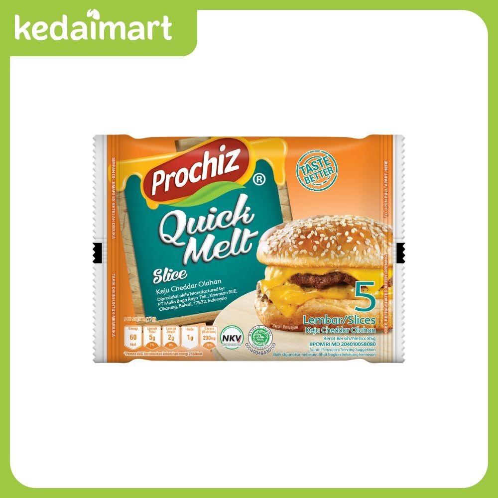 Jual Prochiz Keju Quick Melt Slice 5s | Shopee Indonesia