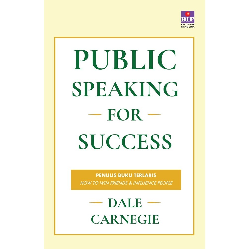 Jual Public Speaking for Success - Dale Carnegie ** | Shopee Indonesia