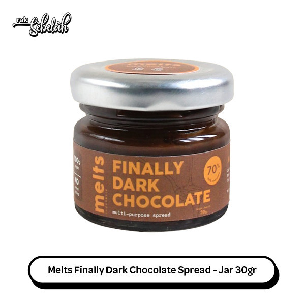 Jual Melts Finally Dark Chocolate Spread 30g - Selai Cokelat Healthy ...