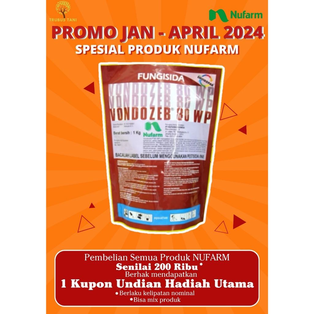 Jual FUNGISIDA Vondozeb 80 WP Mankozeb Kuning 1Kg | Shopee Indonesia