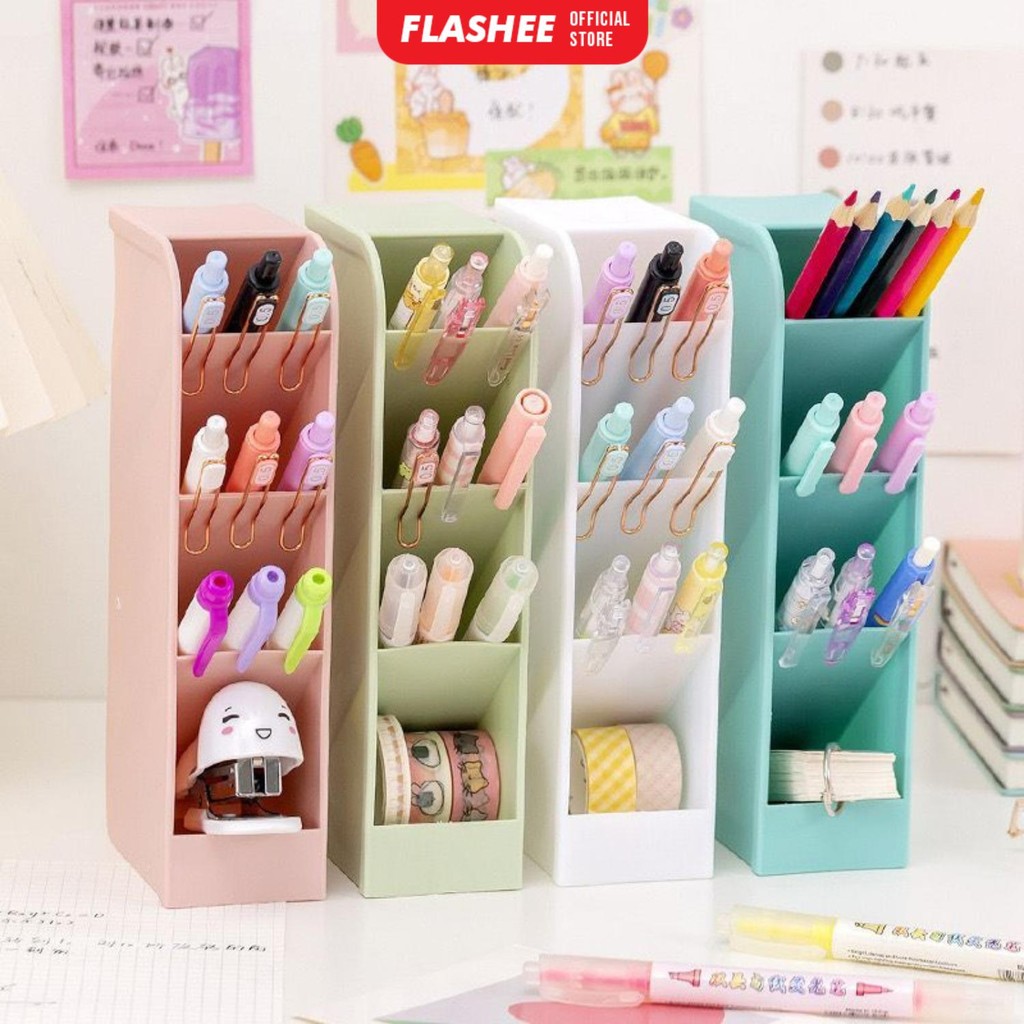 Jual Flashee Rak Meja Mini 4 Sekat Tempat Penyimapanan Serbaguna Rak ...