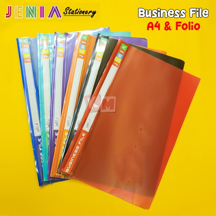 Jual Business File Jenia / A4 / F4 Folio / Map Plastik / Bisnis File ...