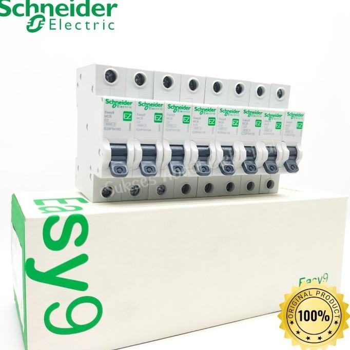 Jual MCB SCHNEIDER EASY9 EASY 9 1P 1PHASE 2A 4A 6A 10A 16A 20A 25A 32A 40A 2 4 6 10 16 20 25 32 ...