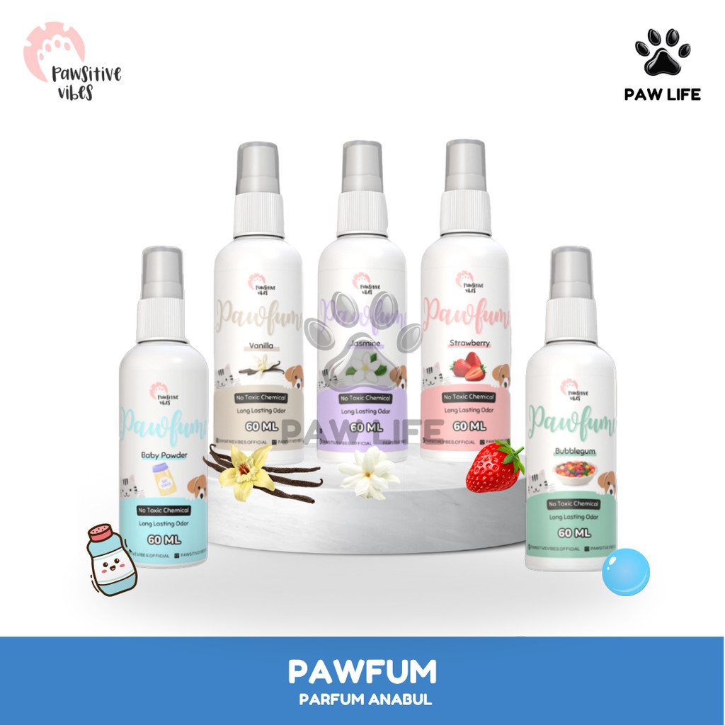 Jual PL Pawsitive Vibes Parfume 30ml 60ml Hewan Kucing Anjing Kelinci Aman Terjilat Wangi Tahan ...