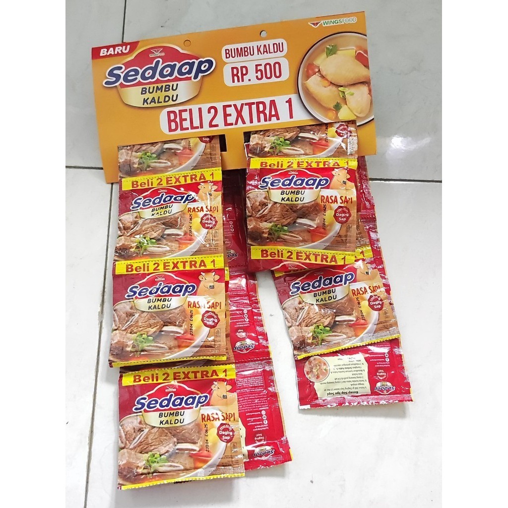 Jual Sedaap Bumbu Kaldu Rasa Sapi 9 gr PCS | Shopee Indonesia