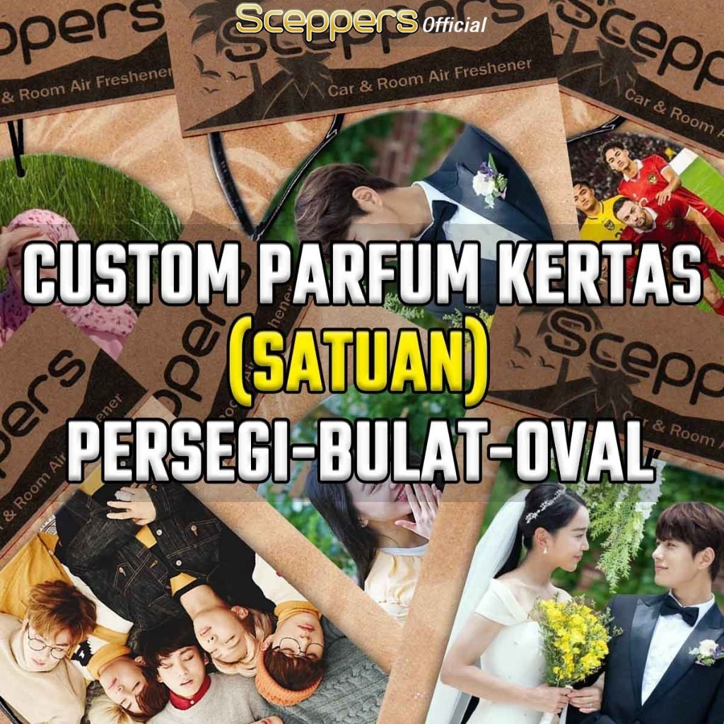 Jual Custom Pengharum Ruangan Mobil Kertas Gantung - Bentuk Shape ...