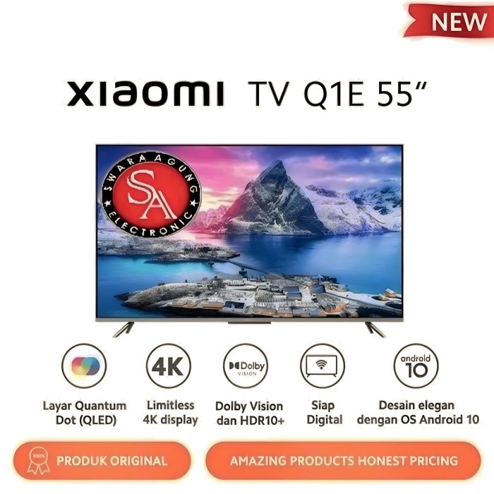 Jual QLed Digital Android TV 55 Inch Xiaomi Type : 55Q1E (Khusus Medan ...