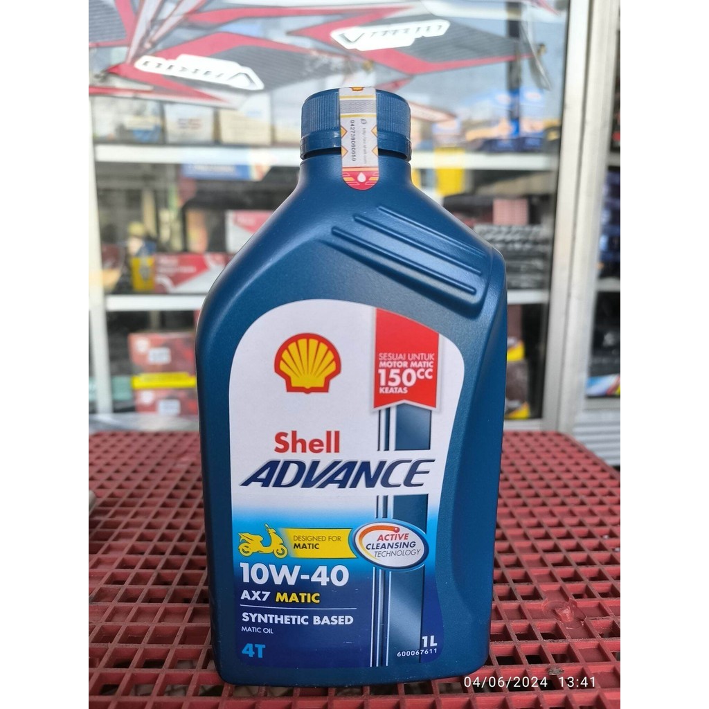 Jual oli mesin shell ax 7 matic 1 liter sae 10w-40 di jamin asli dan ...