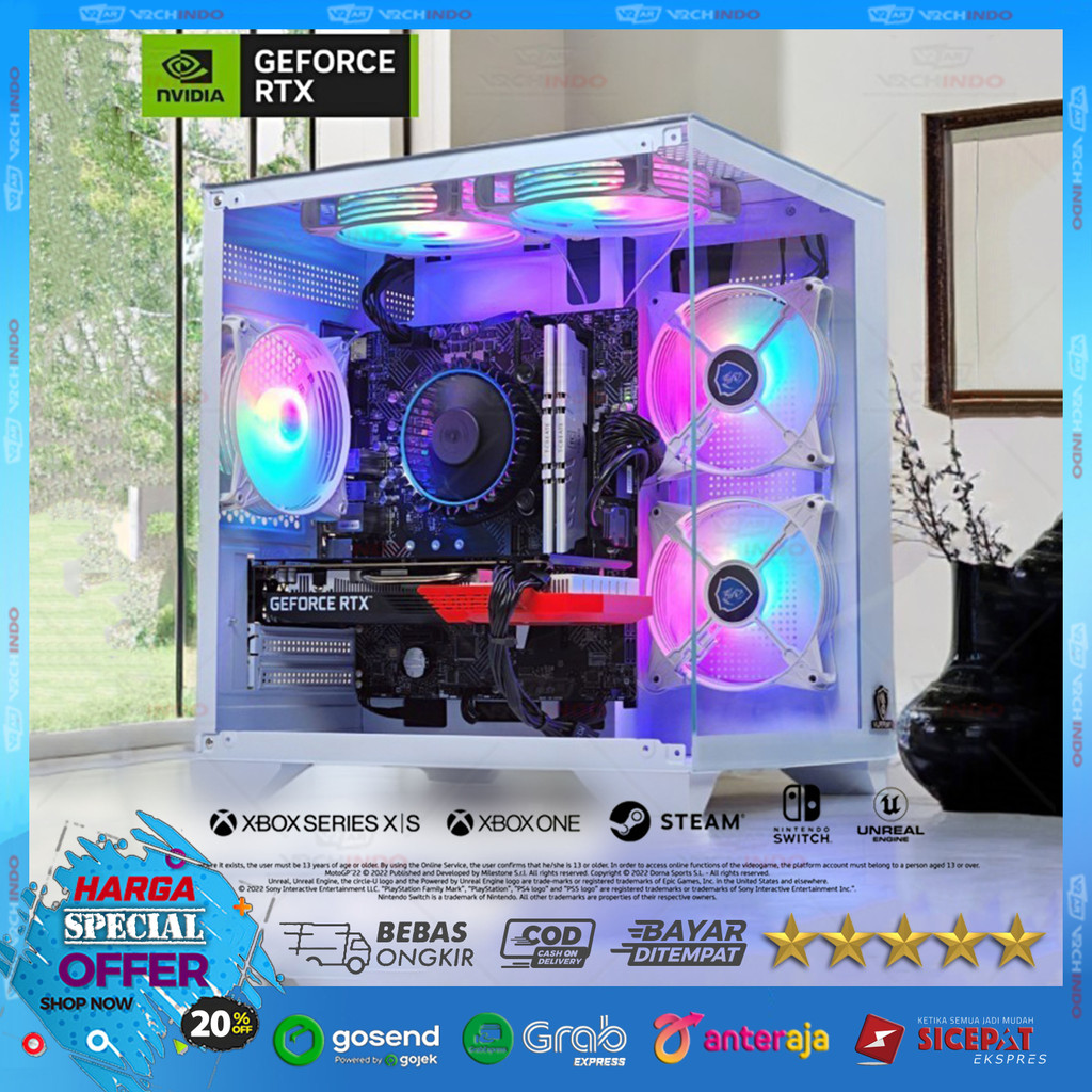Jual PC / CPU Rakitan Gaming Intel Core i7 - Cocok Untuk Gaming, Design, Editing, Dll | Siap ...