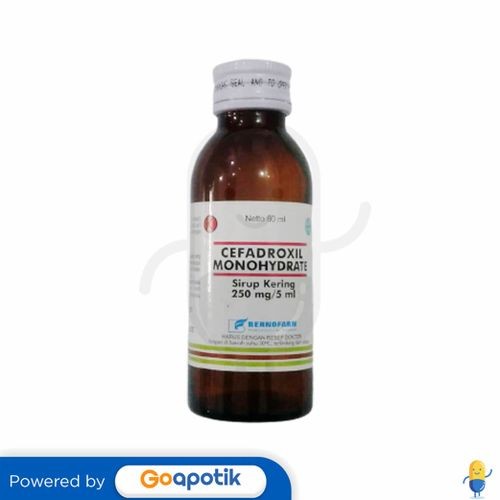 Jual Cefadroxil Monohydrate Bernofarm 250 Mg/5 Ml Syrup 60 Ml | Shopee ...
