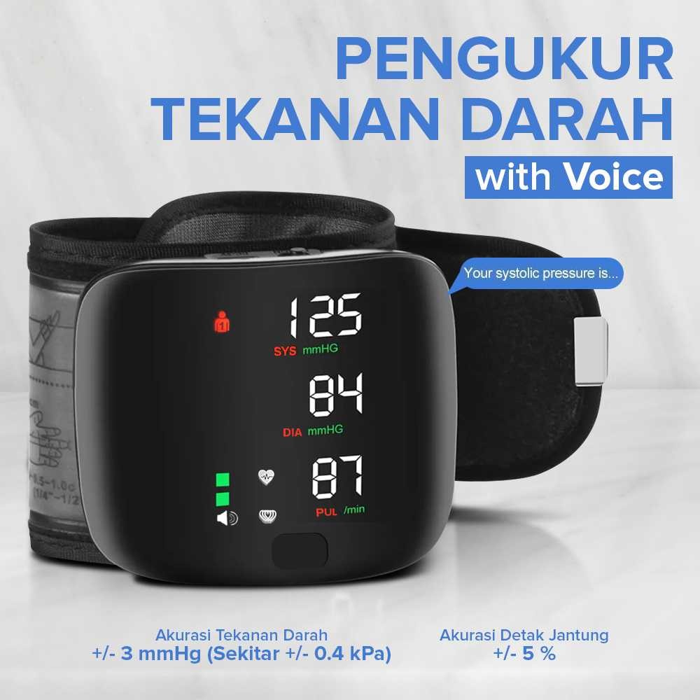 Jual Alat Cek Tensi Darah Digital Tensimeter Pengukur Detak Jantung ...