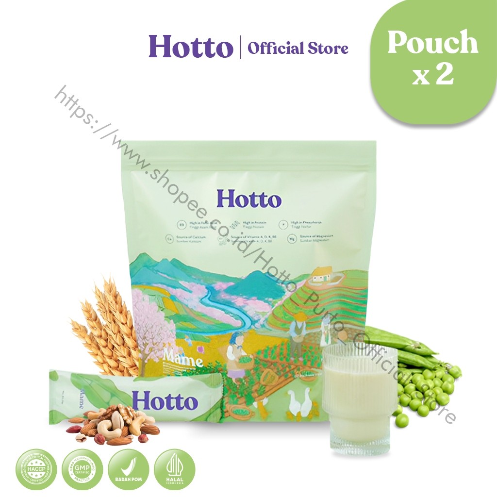 Jual Hotto Purto Oat Mame 2 Pouch Isi 16 Sachets (MOST RECOMMENDED ...