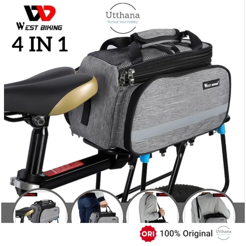 Jual West Biking 0707209B Tas Sepeda Gravel Touring 25L Turing Pannier ...
