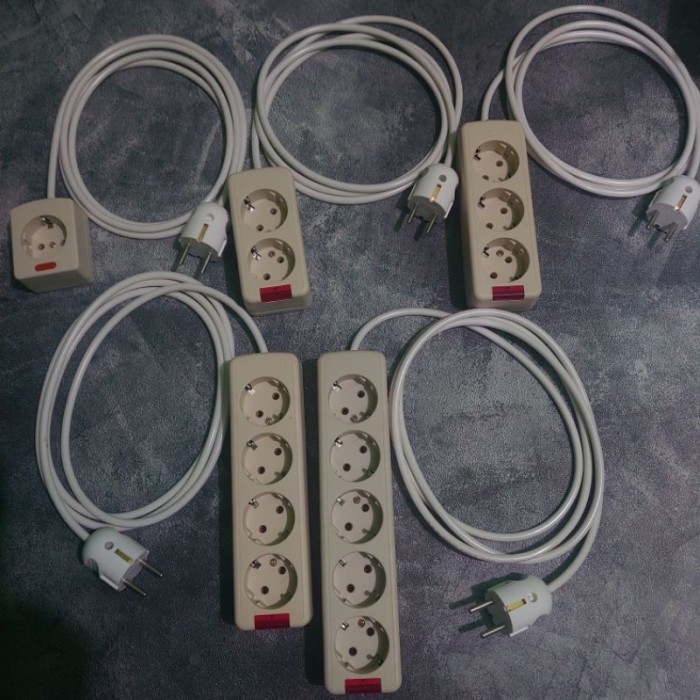 Jual KABEL ROLL COLOKAN STOP KONTAK LISTRIK LUBANG 1 2 3 4 5 PANJANG ...