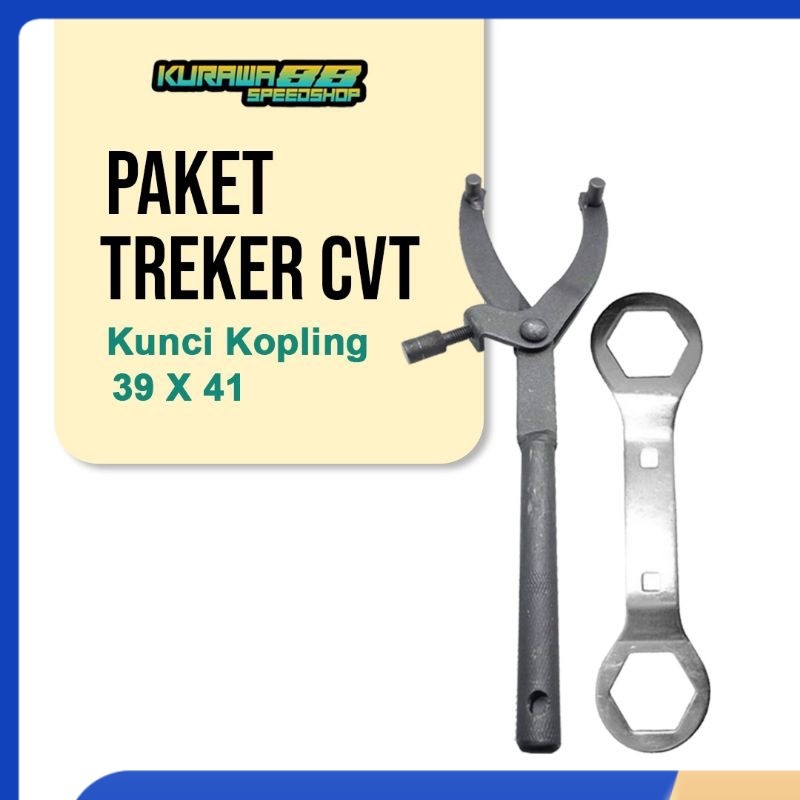 Jual PAKET KUNCI TREKER CVT | Tahanan Motor Matic Universal & Kunci Mur Kopling Ring 39 X 41 ...