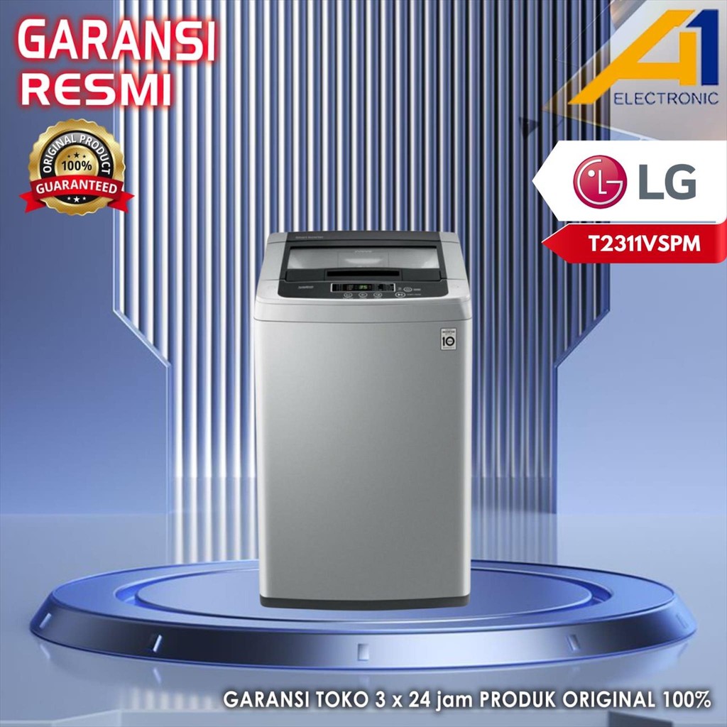 Jual LG Mesin Cuci 1 Tabung T2311VSPM Top Loading Smart Inverter 11 Kg | Shopee Indonesia