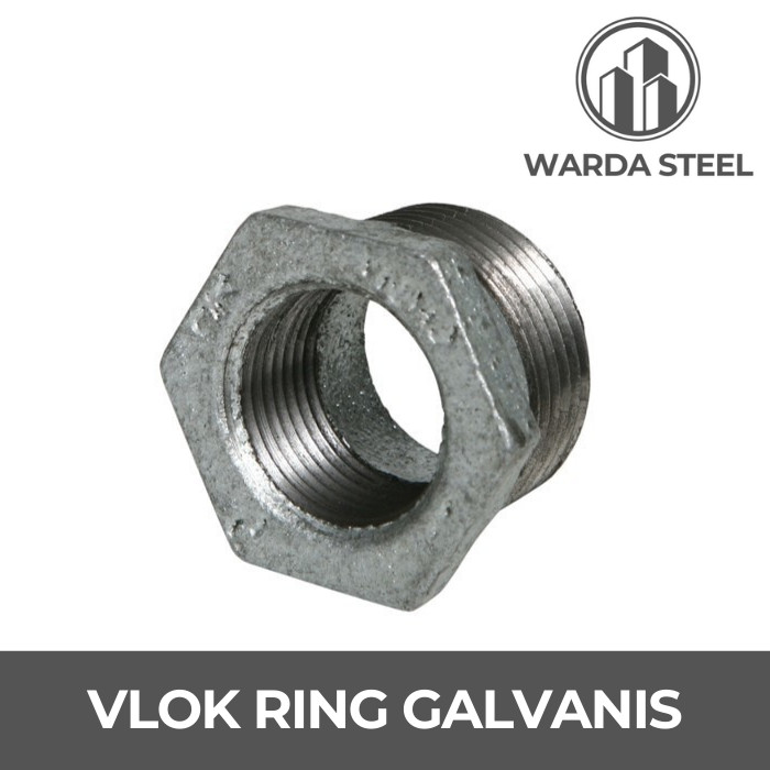 Jual Vlok Ring Galvanis 1 1/2" x 1" Drat - Verlop Bushing Reducer Besi ...