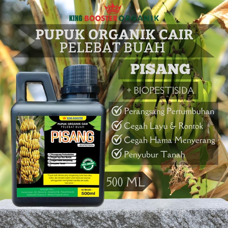 Jual Pupuk Booster PISANG 500ml Pupuk Cair PISANG Pupuk Semprot Untuk Tanaman PISANG Organik ...