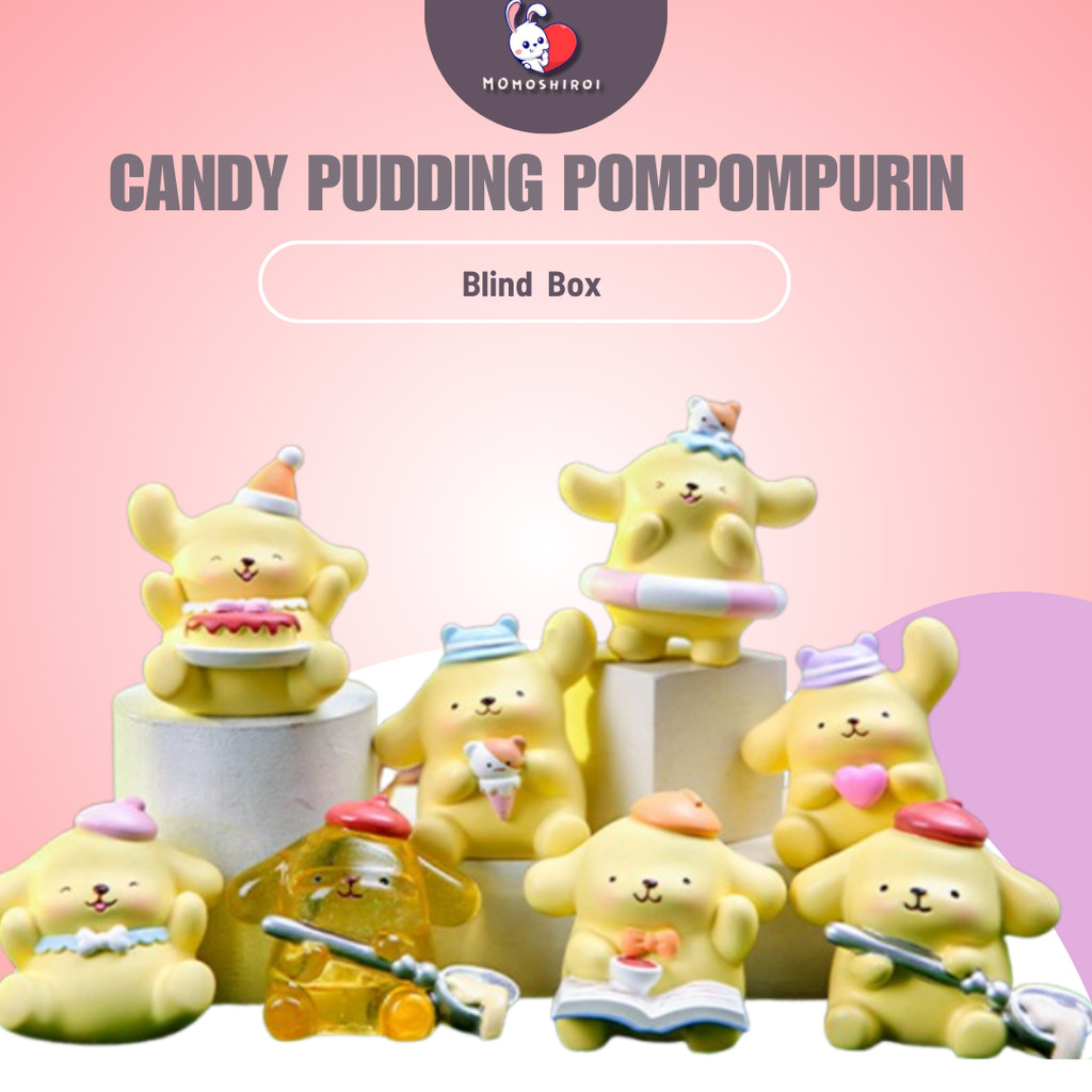 Jual 1040-51 Candy Pudding Pompompurin BlindBox Figures blind box resin ...