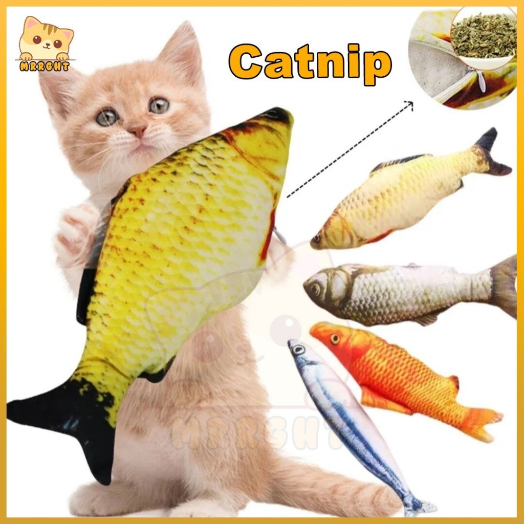 Jual Mainan kucing bentuk Catmint Fish ikan dan catnip mainan Mainan ...