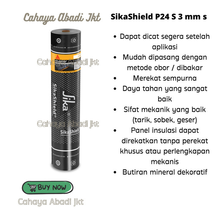 Jual Membran SIKA SikaShield P24 S 3mm 1x10 meter Membran Bakar ...