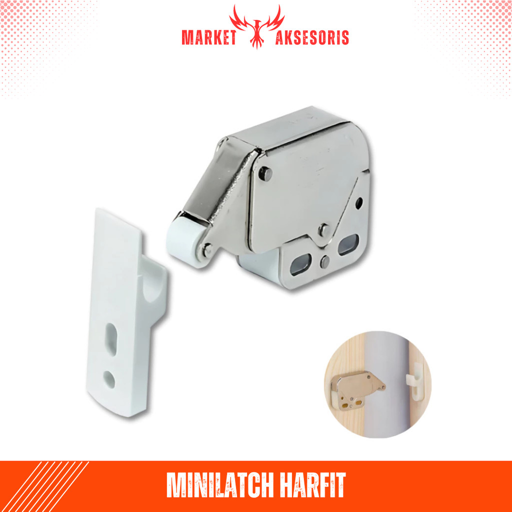 Jual Minilatch Harfit Catches Otomatis Push Open Close Otomatic Kunci ...