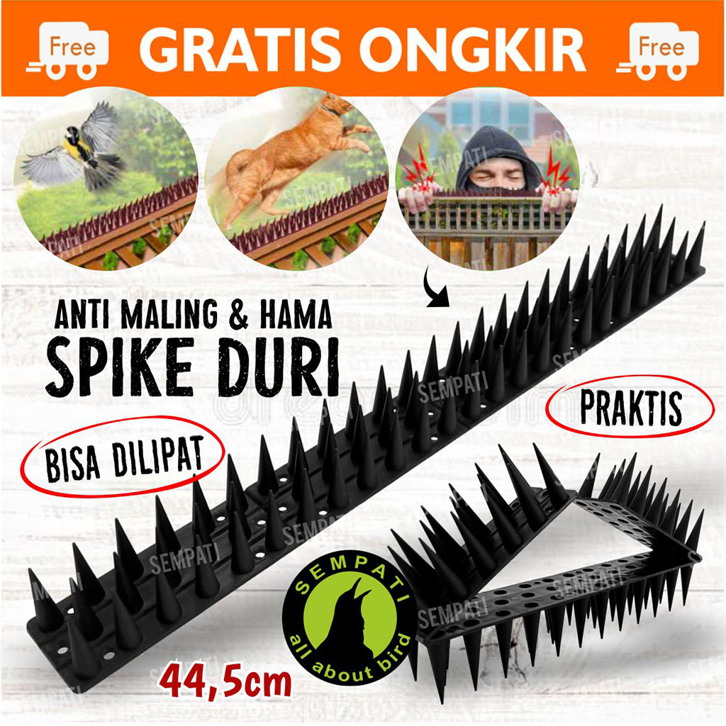 Jual Paku Burung Bird Spikes Paku Duri Plastik Ukuran 44,5 Pengusir ...