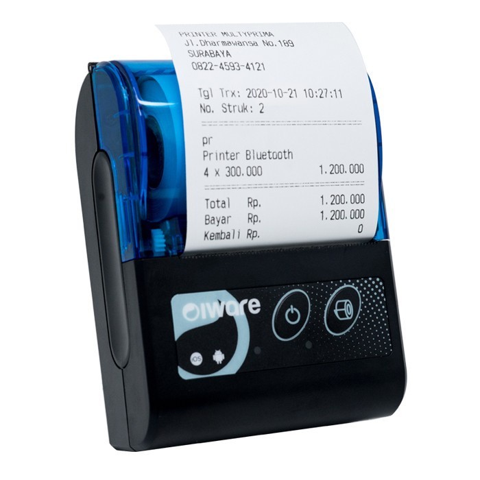 Jual PRINTER KASIR MINI THERMAL BLUETOOTH IWARE MP-58MPC | Shopee Indonesia