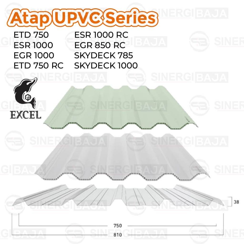 Jual EXCEL Atap / Kanopi / UPVC Roof Excel SkyDeck / Eliteroof ...