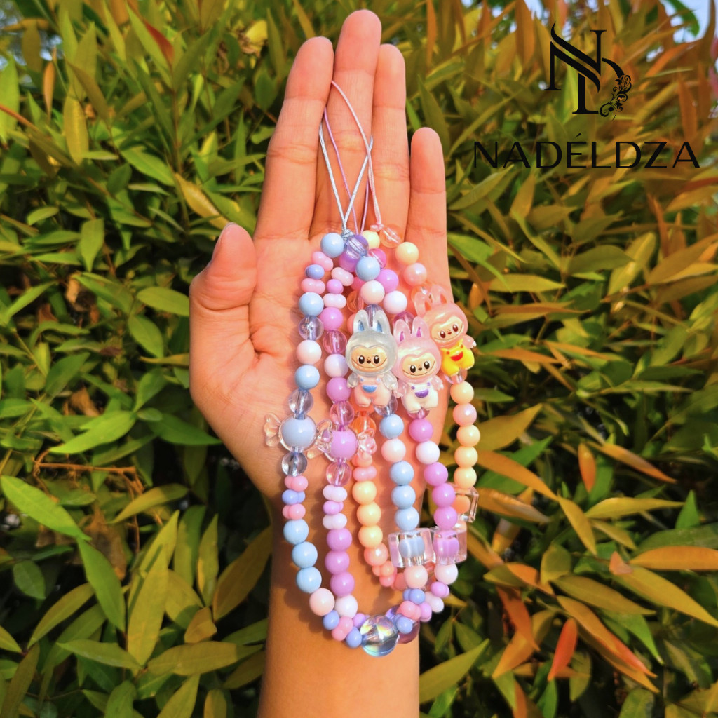 Jual NEW! Phone Strap Labubu Karakter Glow in the Dark Lucu/ Tali ...