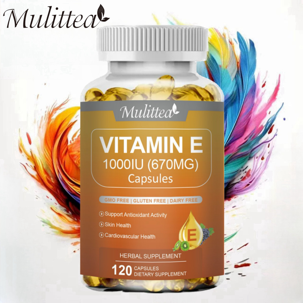 Jual Mulittea Vitamin E 1000 IU Antioxidant Supplements for Skin, Face ...