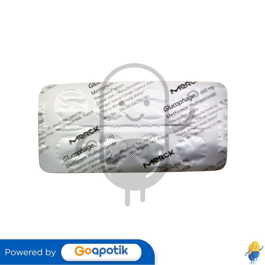 Jual Glucophage 850 Mg Strip 8 Tablet / Diabetes | Shopee Indonesia