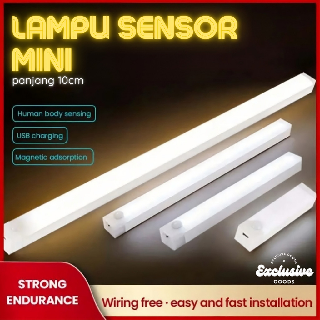 Jual [XGoods] Lampu LED Sensor Gerak Magnetic Tempel Dinding Otomatis ...