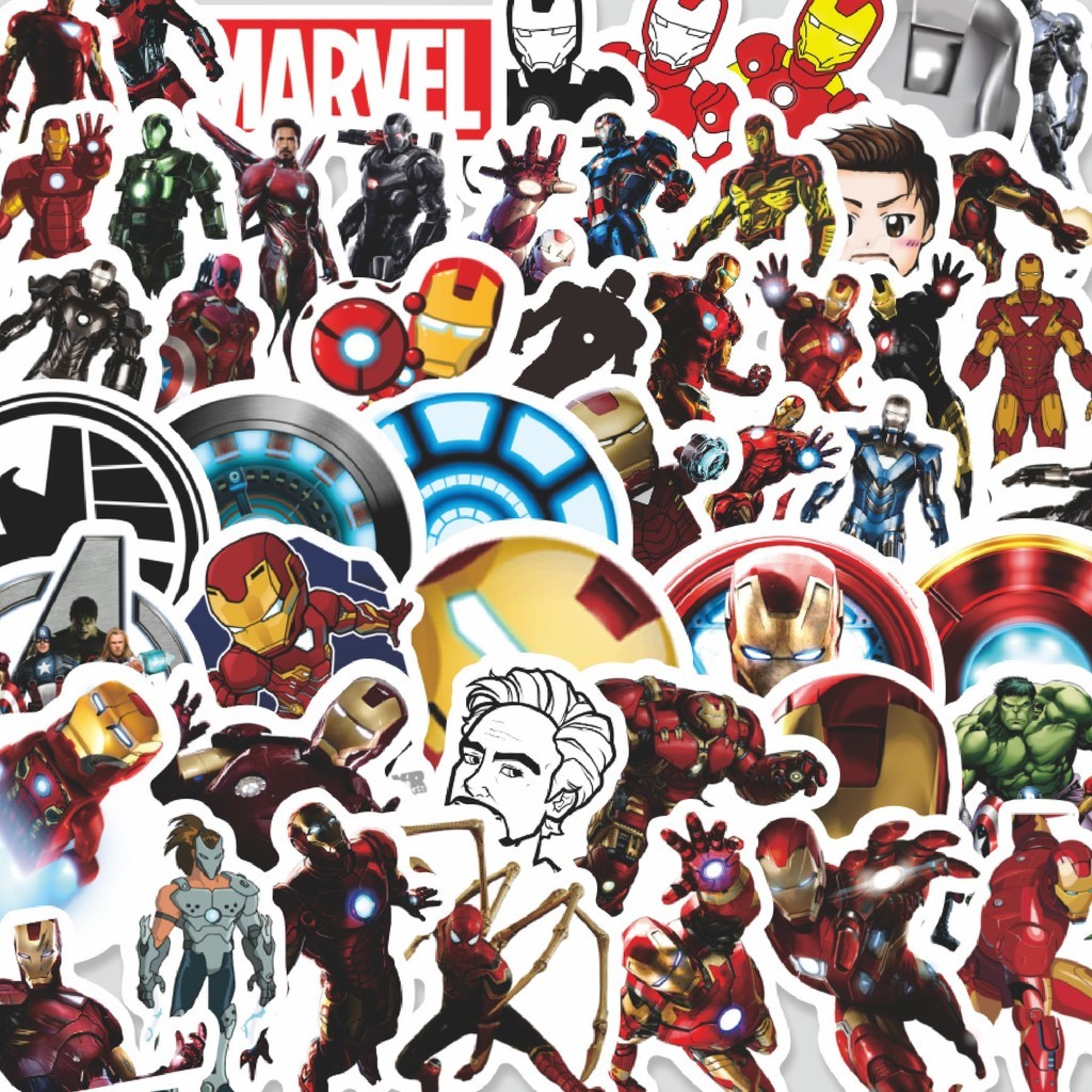 Jual Stiker Cutting Pack Sticker Kartun Iron Man Armored Adventures ...