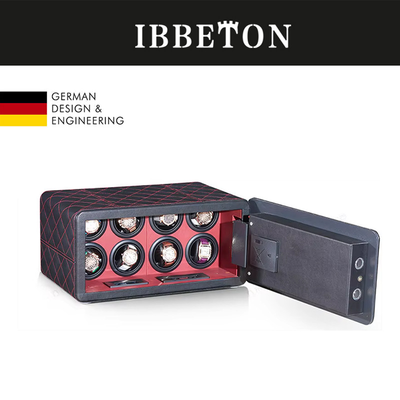 Jual Luxury 8 Watch Safe Box Storage Mabuchi Quiet Watch Winder Holder ...
