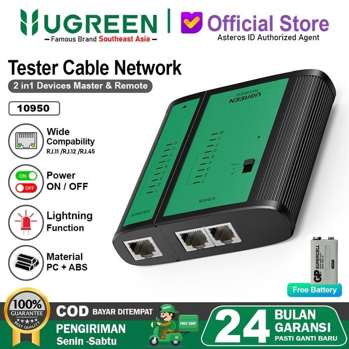 Jual Ugreen Network Kabel Lan Tester RJ11 RJ45 | Shopee Indonesia