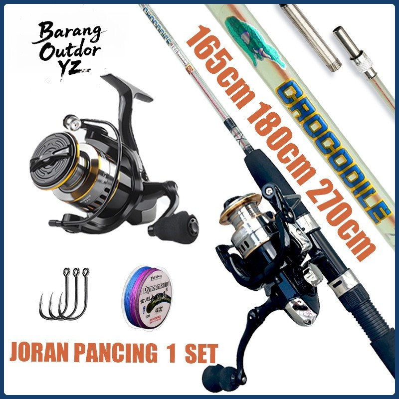 Jual YZ CAOCODILE Transparan Joran pancing 1 set Joran fiber solid 270cm/Joran Fiber Solid Drat ...