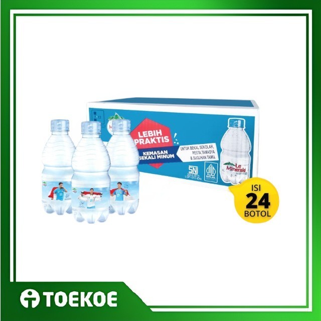 Jual TOEKOE LE Minerale 330 ML 1 Dus - Isi 24 Botol - Air Minum Mineral Premium | Shopee Indonesia