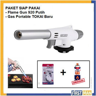 Jual FRS - Paket Torch / Flame Gun White 920 + Gas Kaleng Tokai ...