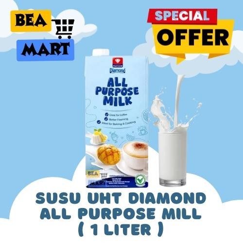 Jual Susu Diamond All Purpose Milk 1000ml | Susu UHT Full Cream Baking ...