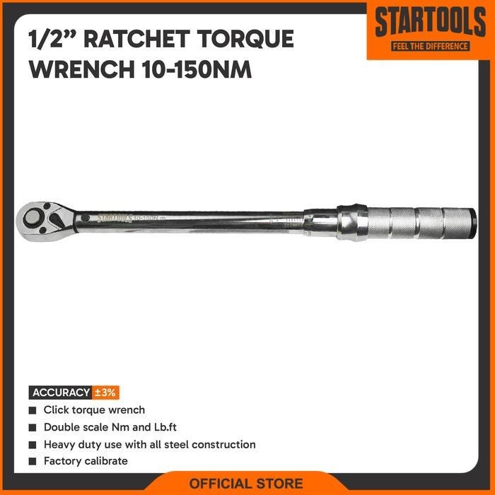 Jual Startools 1/2" Ratchet Torque Wrench 10-150Nm / Micrometer Torque ...