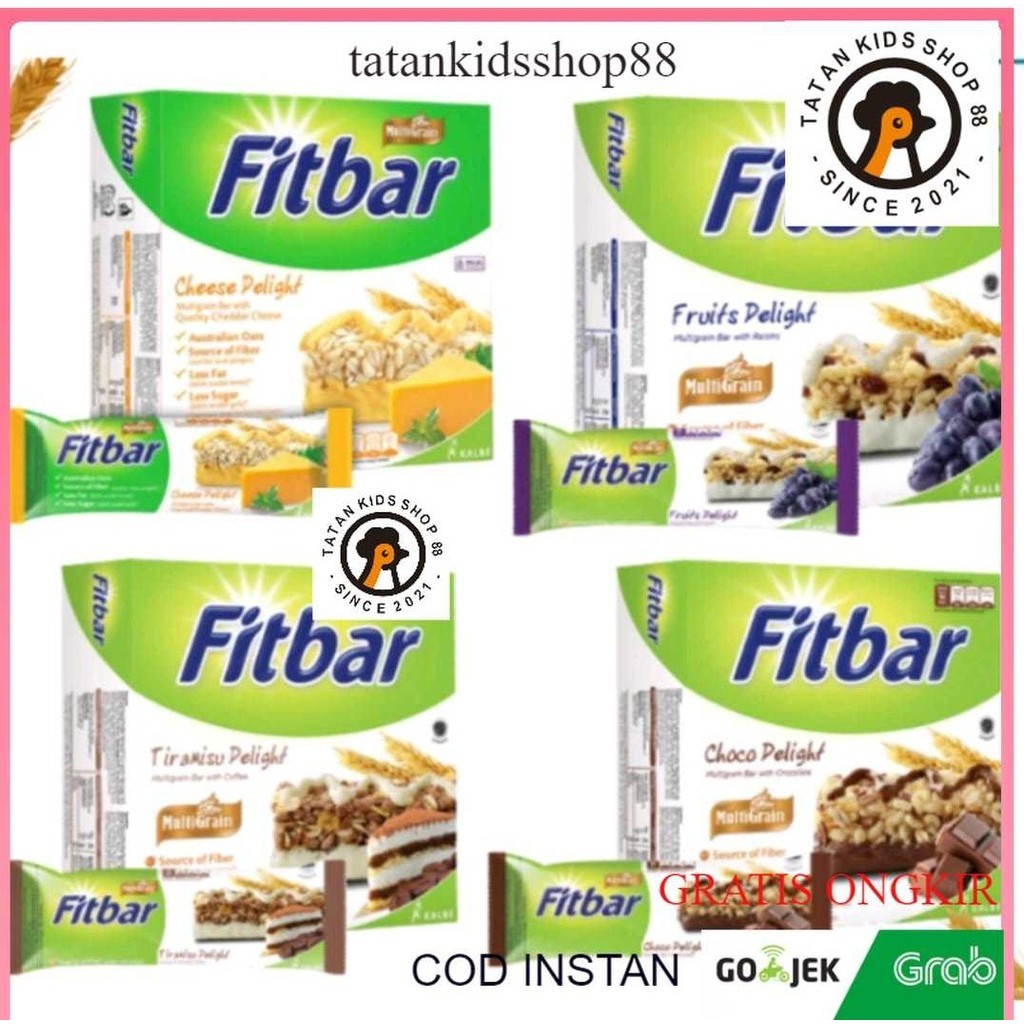 Jual Fitbar 1 Box isi 5 Makanan Ringan Cemilan Diet Rendah Kalori ...
