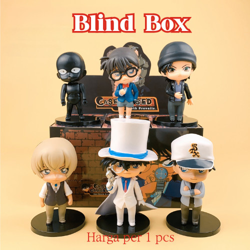Jual [randomfinds] Blind Box CONAN / Cute Character Action Figure ...