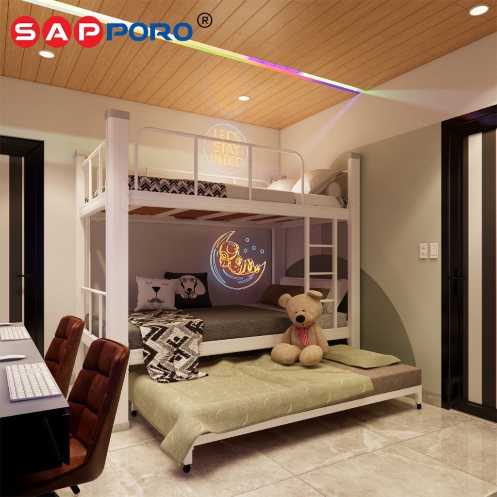 Jual [ LUAR JABODETABEK ] SAPPORO YURA 120 SET - Ranjang Susun Besi ...