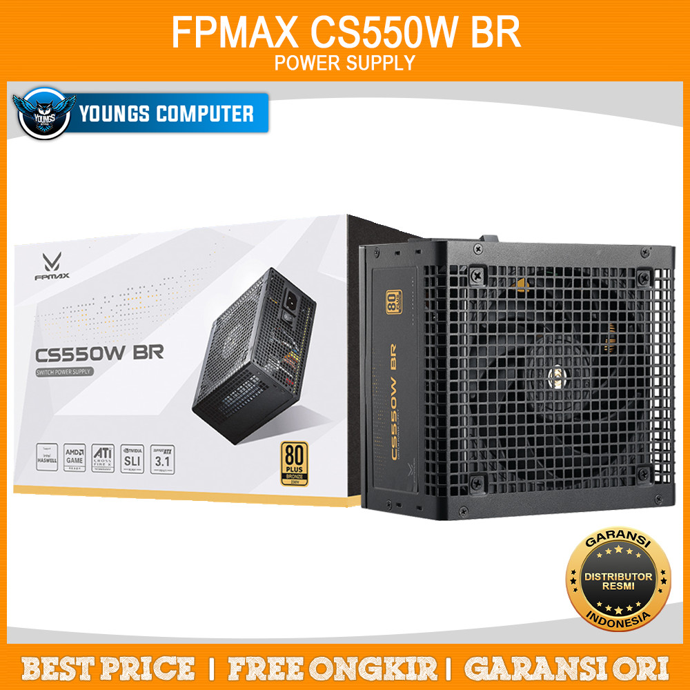 Jual PSU FPMAX CS550W BR 80+ Bronze Japanese Capacitors | Power Supply ...
