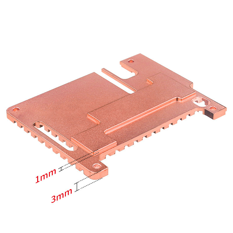 Jual Raspberry Pi 4 Pure Copper Heatsink Metal Case Passive Cooling ...
