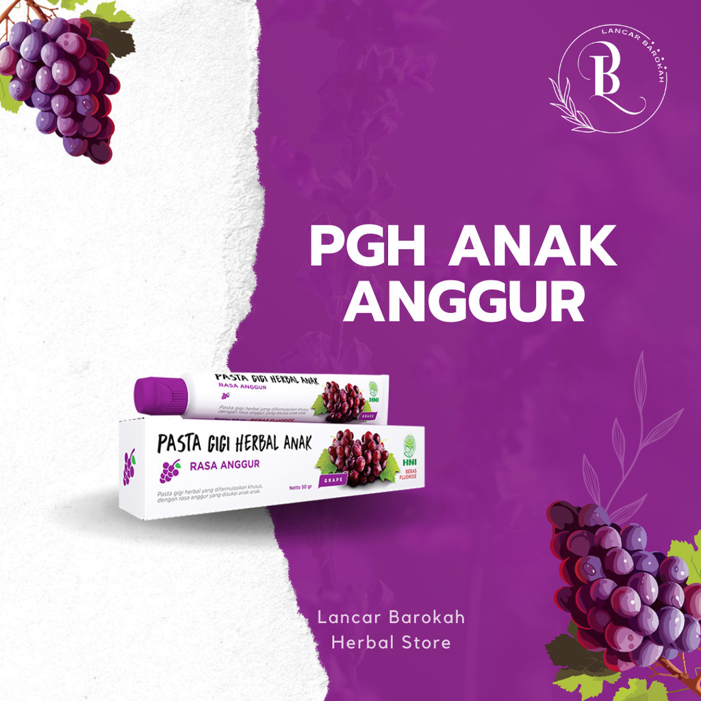 Jual PASTA GIGI HERBAL ANAK HPAI HNI | PGH Anak 3 Varian Strawberry ...