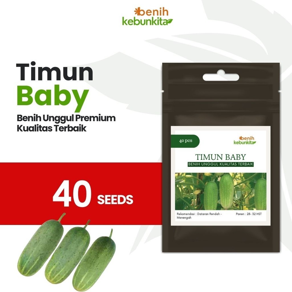 Jual Biji Benih Bibit Tanaman Sayuran Timun Baby Unggul Berkualitas ...