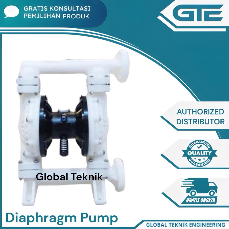 Jual Pompa Diaphragm QBK/QBY 25 AODD 1.0 inch (Body Polypropylene / PP) | Shopee Indonesia