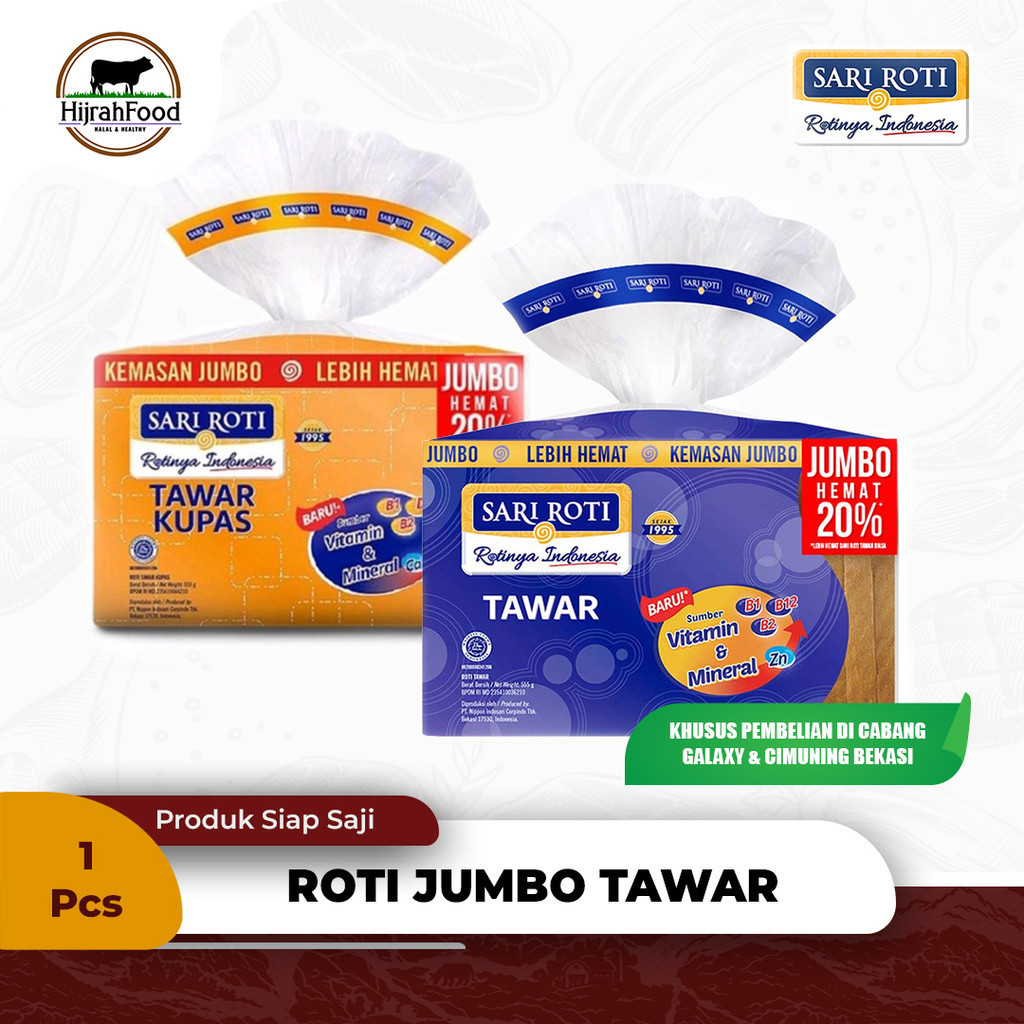 Jual Sari Roti Jumbo Tawar Roti Tawar Kemasan Jumbo Lebih Hemat ...